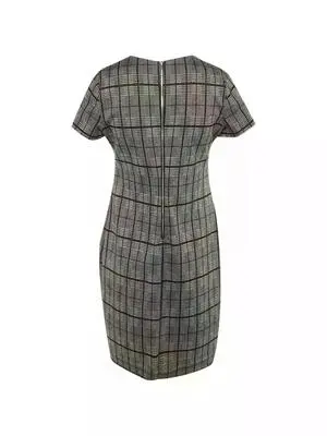 Calvin Klein Check-pattern Knit Mini Dress