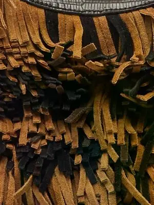 Burberry Lizard-embossed Shoulder Bag With Fringe