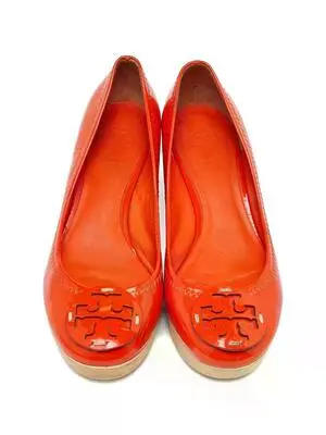 Tory Burch Patent Leather Wedge Platform Pumps