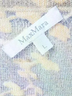 Max Mara Floral-print V-neck Sweater