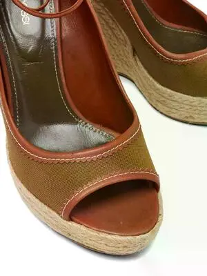 SERGIO ROSSI Espadrille Wedge Sandals