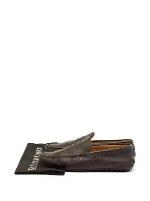 TOD'S Leather Slip-on Loafers