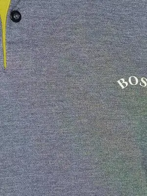 BOSS Logo-embroidered Polo Shirt - Grey