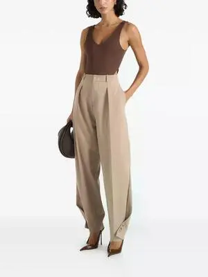 Manière De Voir Twist Leg Tailored Trousers