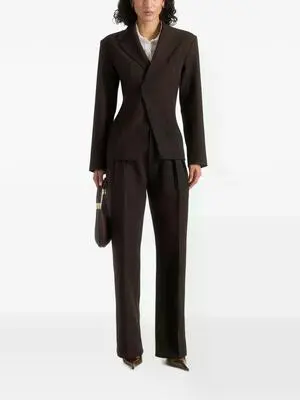 Manière De Voir Beatrice Tailored Cinched Blazer - Brown