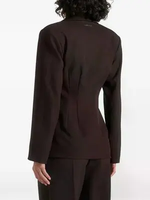 Manière De Voir Beatrice Tailored Cinched Blazer - Brown