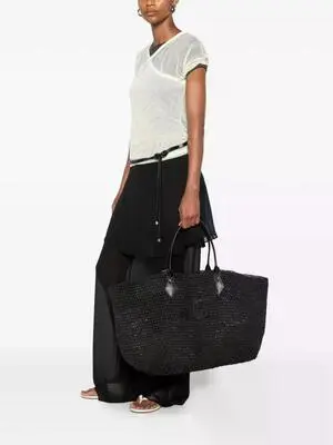 VIVIENNE WESTWOOD Orb-plaque Woven Tote Bag