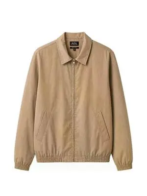A.p.c. Logo Embroidered Zip-up Jacket