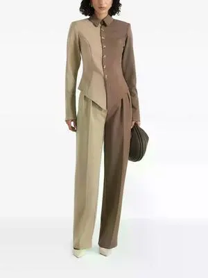 Manière De Voir Julie Two-tone Tailored Pants