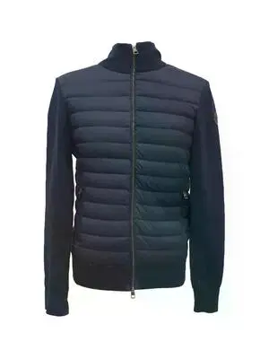 Moncler Quilted Zip-up Cardigan - Blue