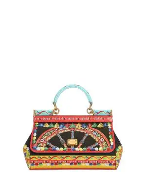 Dolce & Gabbana Mini Sicily Handbag - Black