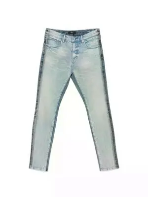 PURPLE BRAND Faded Panelled Jeans - Blue