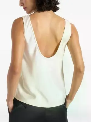 Manière De Voir Mathilda Satin Vest - Neutrals