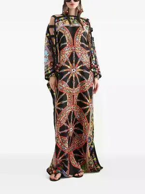 Dolce & Gabbana Carretto Print Kaftan Dress