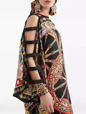 Dolce & Gabbana Carretto Print Kaftan Dress