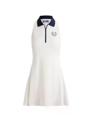 Polo Ralph Lauren Logo Crest Quarter-zip Racerback Dress