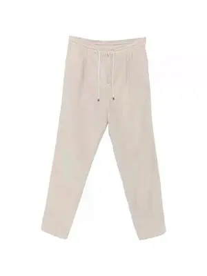Brunello Cucinelli Pleated Corduroy Drawstring Trousers