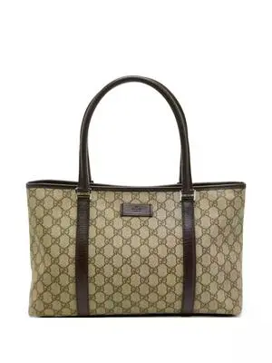Gucci Gg Supreme Leather-trim Tote Bag