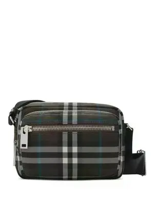 Burberry Check Crossbody Bag - Brown