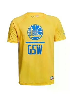 Under Armour Golden State Warriors Lock Up T-shirt - Yellow