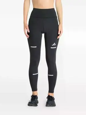Adidas Reflective Detail Logo-print Trousers - Black