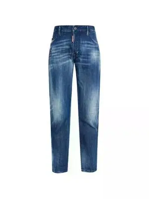 Dsquared2 Faded Effect Distressed Jeans - Blue
