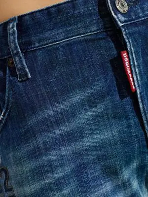 Dsquared2 Faded Effect Distressed Jeans