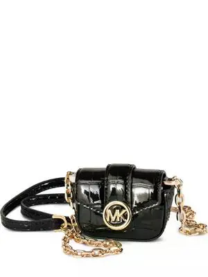 Michael Kors Carmen Croc-effect Crossbody Bag