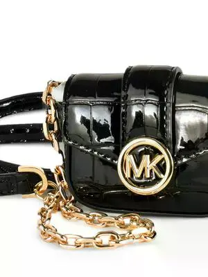 Michael Kors Carmen Croc-effect Crossbody Bag