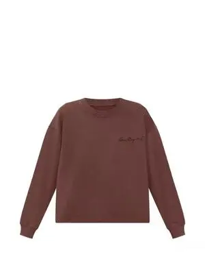 MAISON MARGIELA Logo-print Raw-edge Sweatshirt
