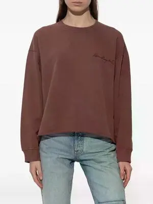 MAISON MARGIELA Logo-print Raw-edge Sweatshirt