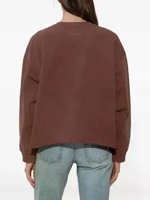 MAISON MARGIELA Logo-print Raw-edge Sweatshirt