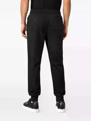 Philipp Plein Lettering-embroidered Track Pants - Grey