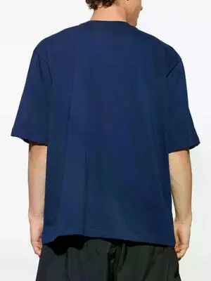 Adidas Logo-embroidered Stripe-detail T-shirt