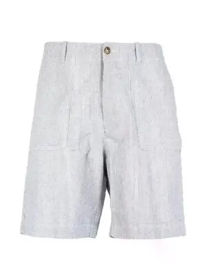 BROOKSFIELD Stripe Pattern Shorts - Blue