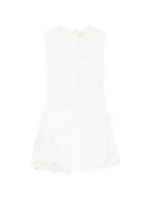 SIR. Klara Broderie-anglaise Mini Dress - White