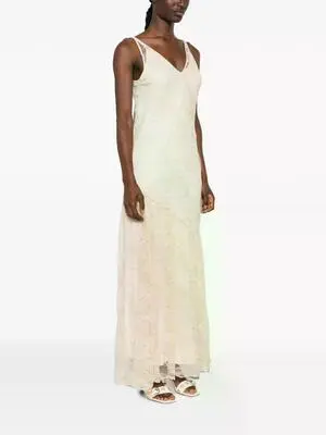 RAME Floral-lace V-neck Maxi Dress