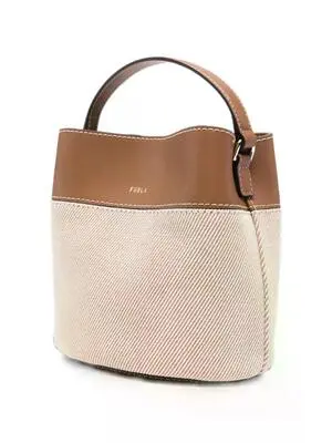 Furla Leather-trim Bucket Bag