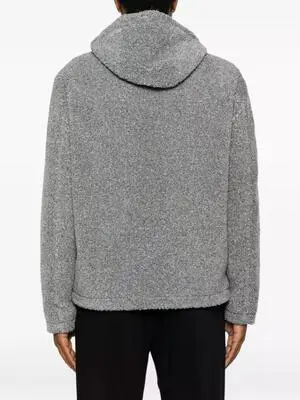 Herno Hooded Bouclé-effect Coat