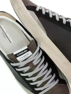 CRIME LONDON Distressed Panelled Sneakers
