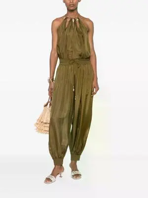 Zimmermann Mahon Drawstring-waist Gathered-cuff Trousers