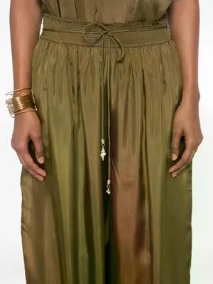 Zimmermann Mahon Drawstring-waist Gathered-cuff Trousers
