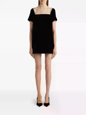 Khaite Benji Velvet Dress - Black