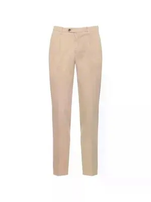 BRIGLIA 1949 Pleated Straight-leg Trousers - Neutrals