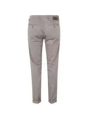 RE-HASH Logo Patch Turn-up Trousers