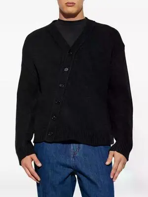 JIL SANDER Asymmetric Fastening Knit Cardigan
