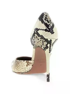 Paris Texas Vera Python-effect Pumps