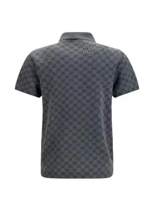 Gucci Gg Jacquard-knit Polo Shirt