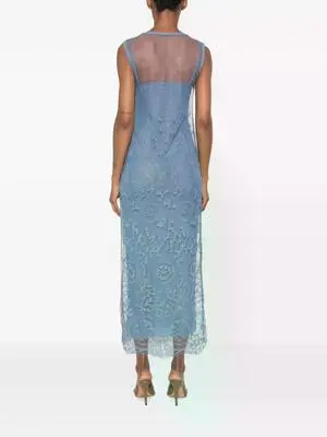 SIR. Lefi Lace-overlay Sleeveless Maxi Dress