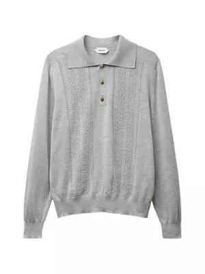 Versace Silk-cotton Knit Polo